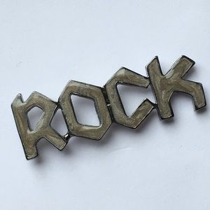 Hot Topic | Accessories | Rock Word Pin | Poshmark